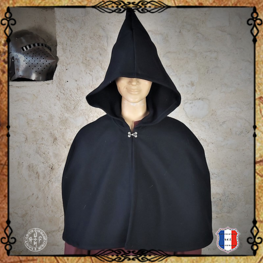 Chaperon déperlant 100% Laine / Noir
